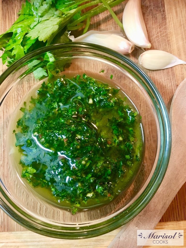 Cilantro and Garlic Oil – Marisol Cooks
