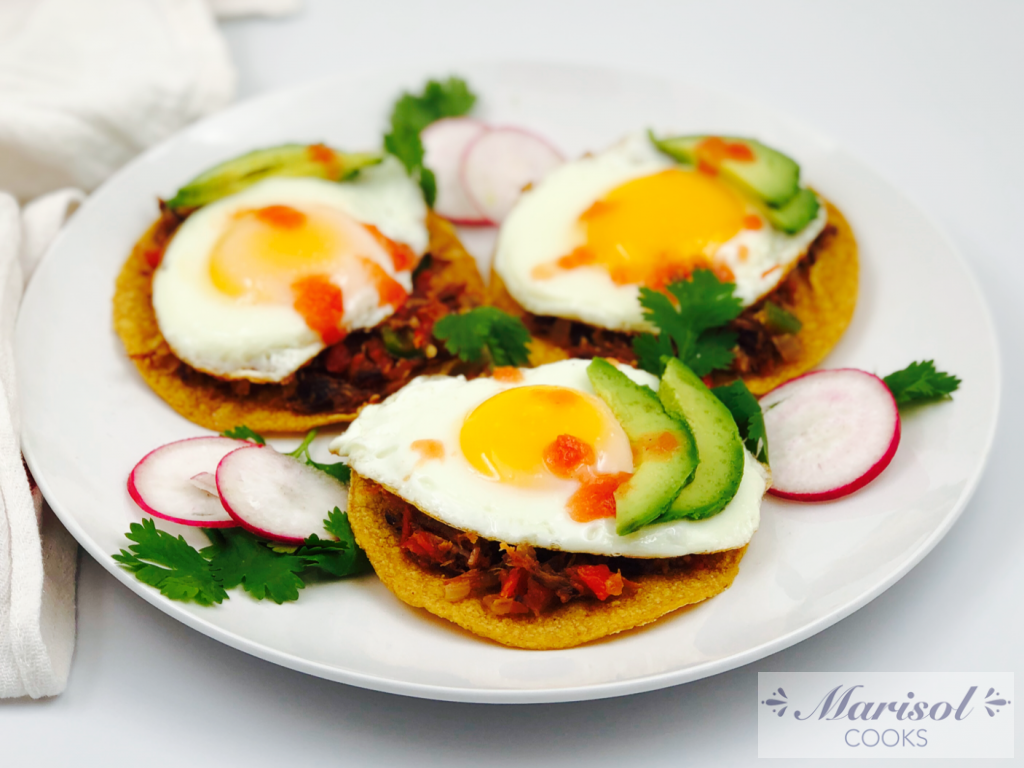 Tostadas de Machacado. Machacado Tostadas. – Marisol Cooks
