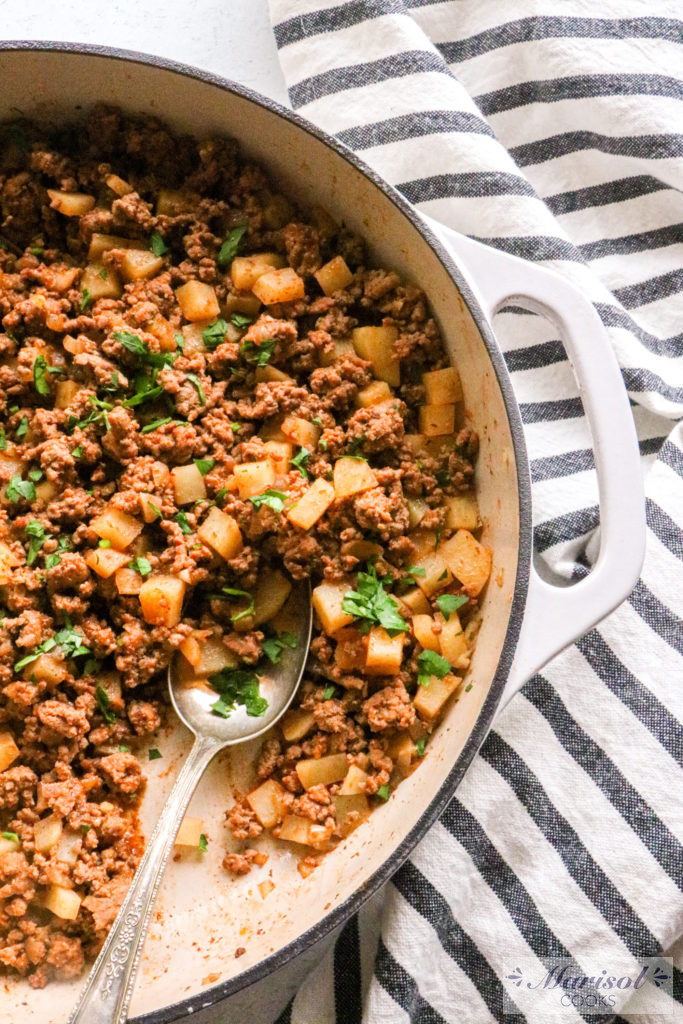 Picadillo con Papas/ Picadillo and Potatoes – Marisol Cooks