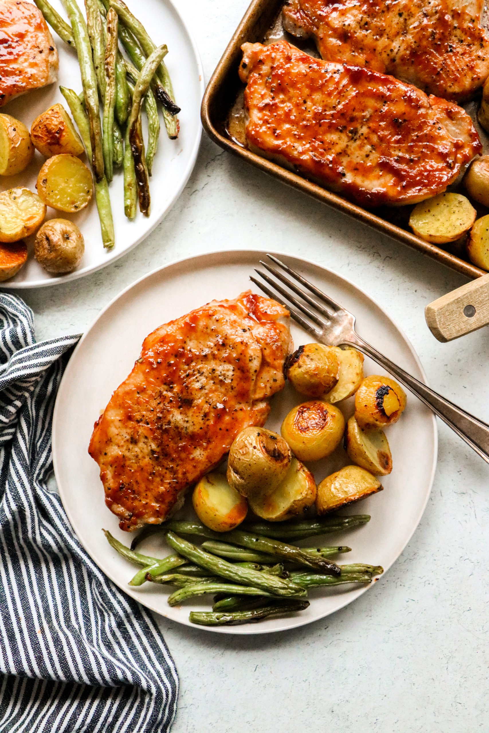 Pork Chop Sheet Pan Dinner – Marisol Cooks