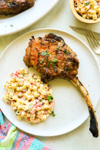 Grilled Pork Tomahawks – Marisol Cooks